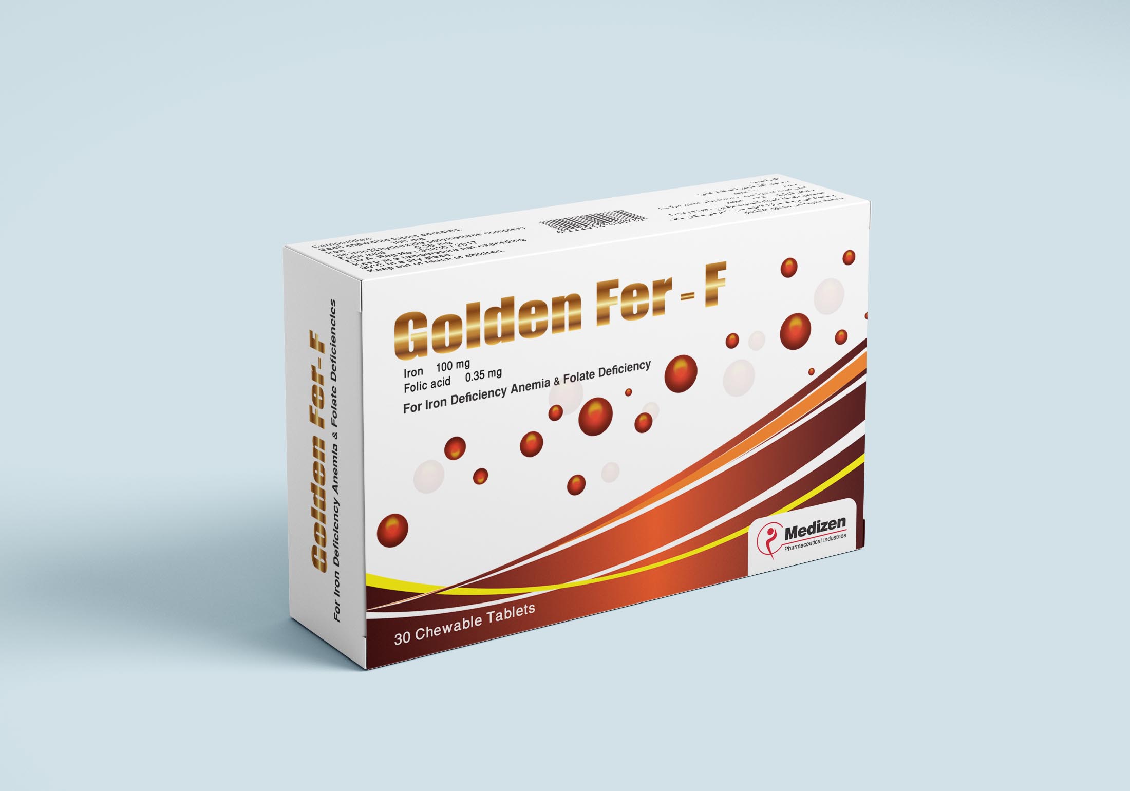 Golden Fer-F 100 MG capsules – Medizen Egypt